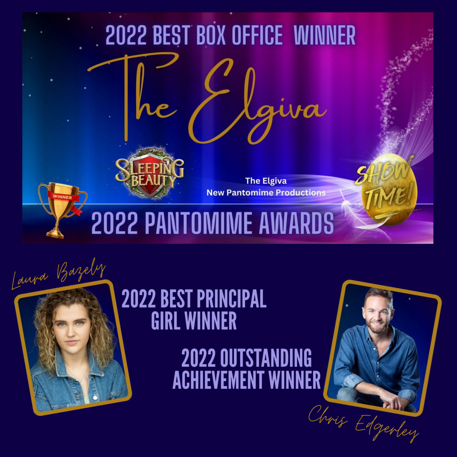 Cast and crew delighted as Elgiva pantomime scoops three awards