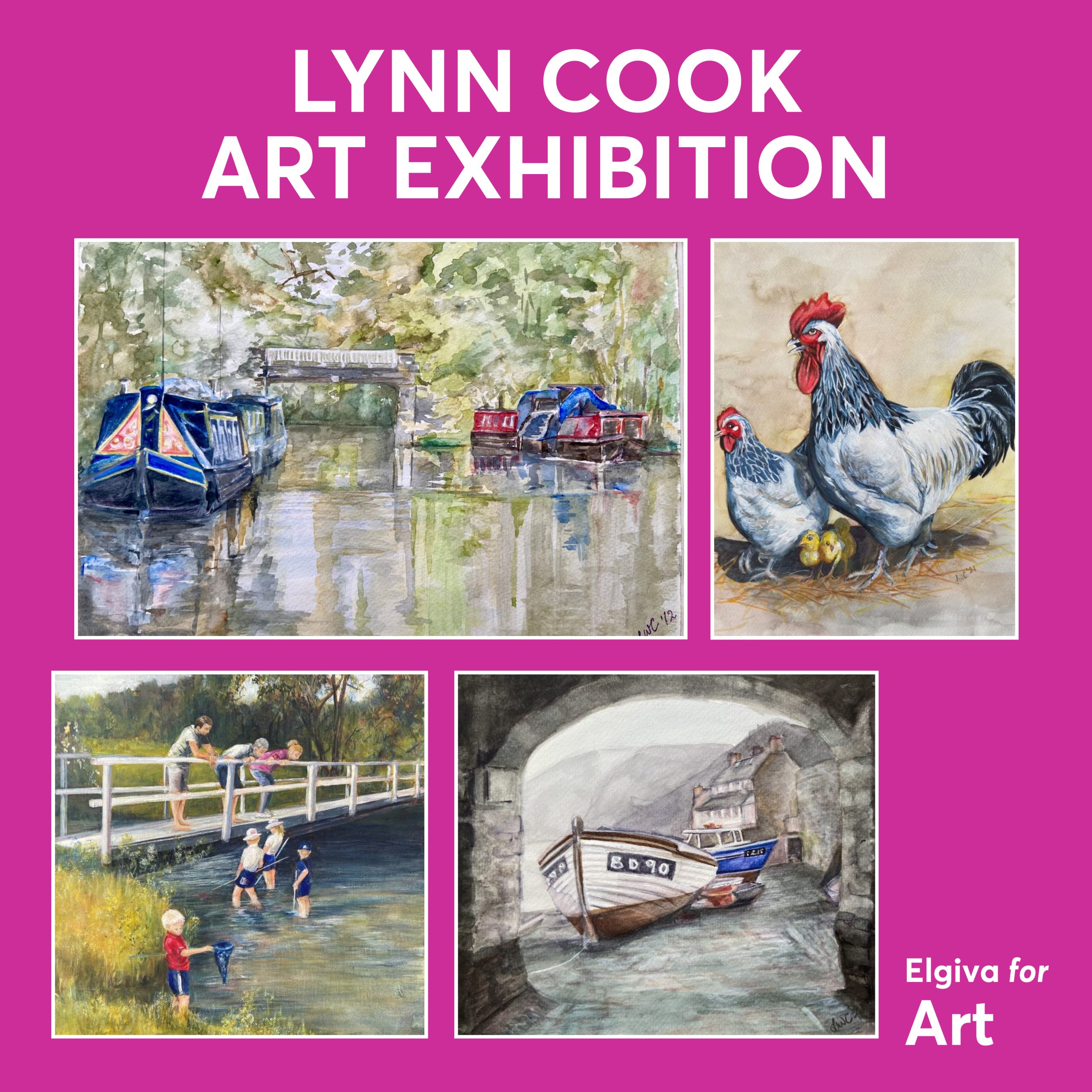 Lynn Cook Art Exhibition at The Elgiva